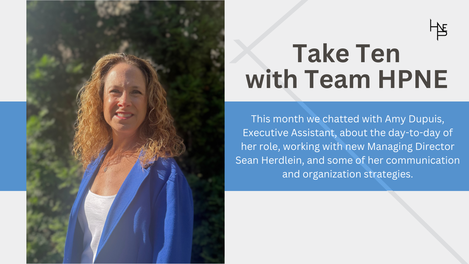 Take Ten with Team HPNE: Meet Amy Dupuis | HPNE